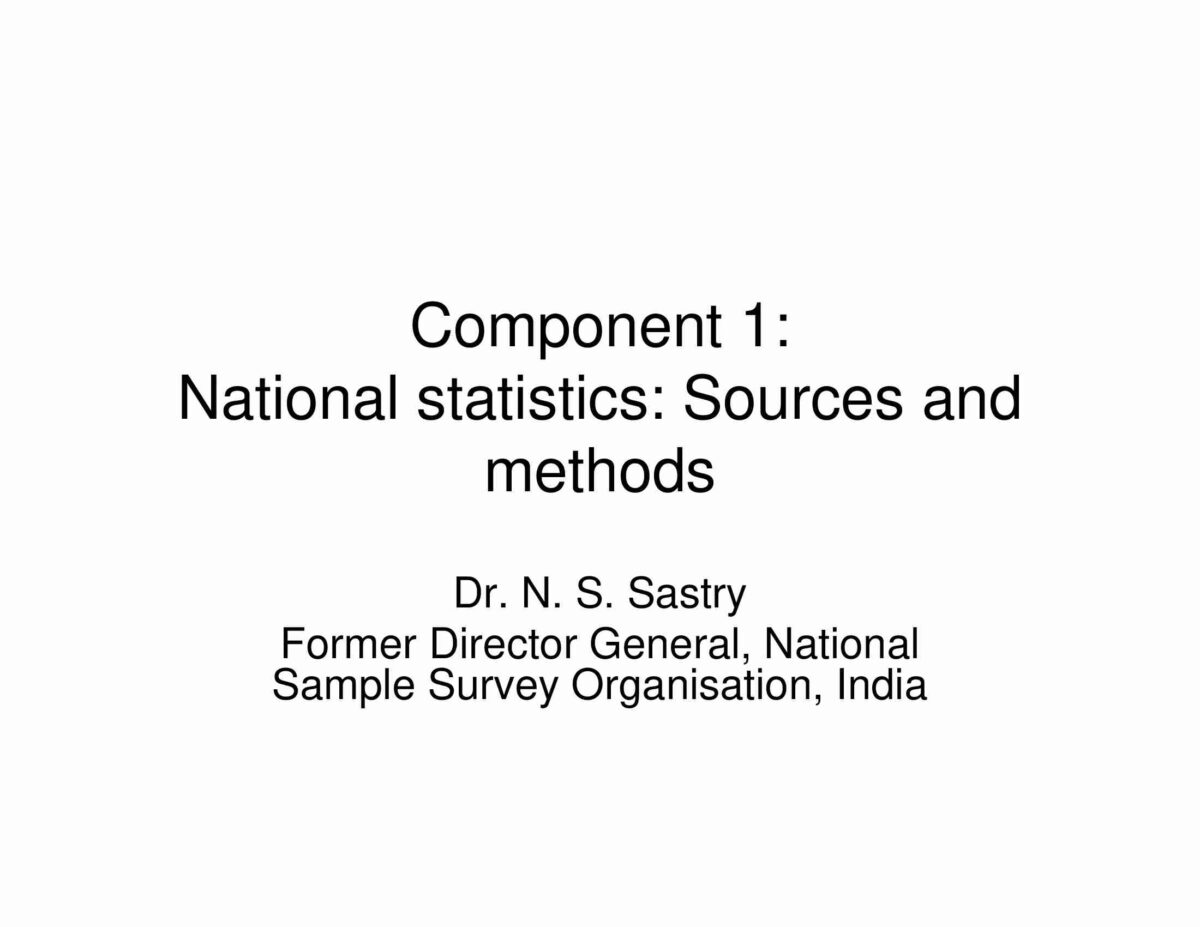 Session 2 - National Statistics: Sources and Methods - WIEGO