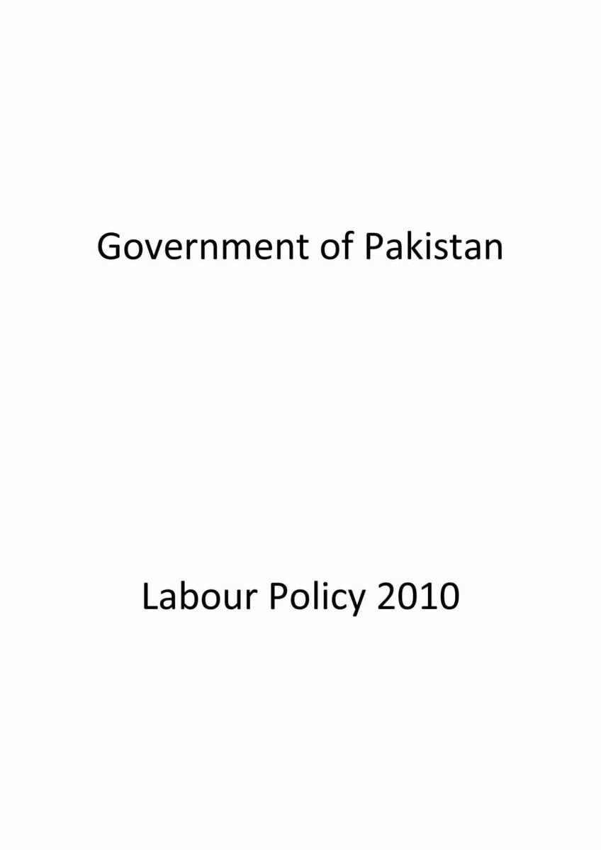Labour Policy, 2010 - WIEGO