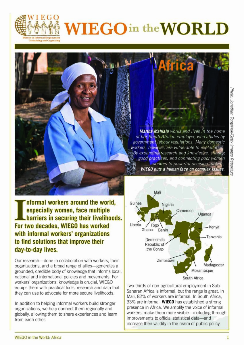 Wiego in the World: Africa - WIEGO