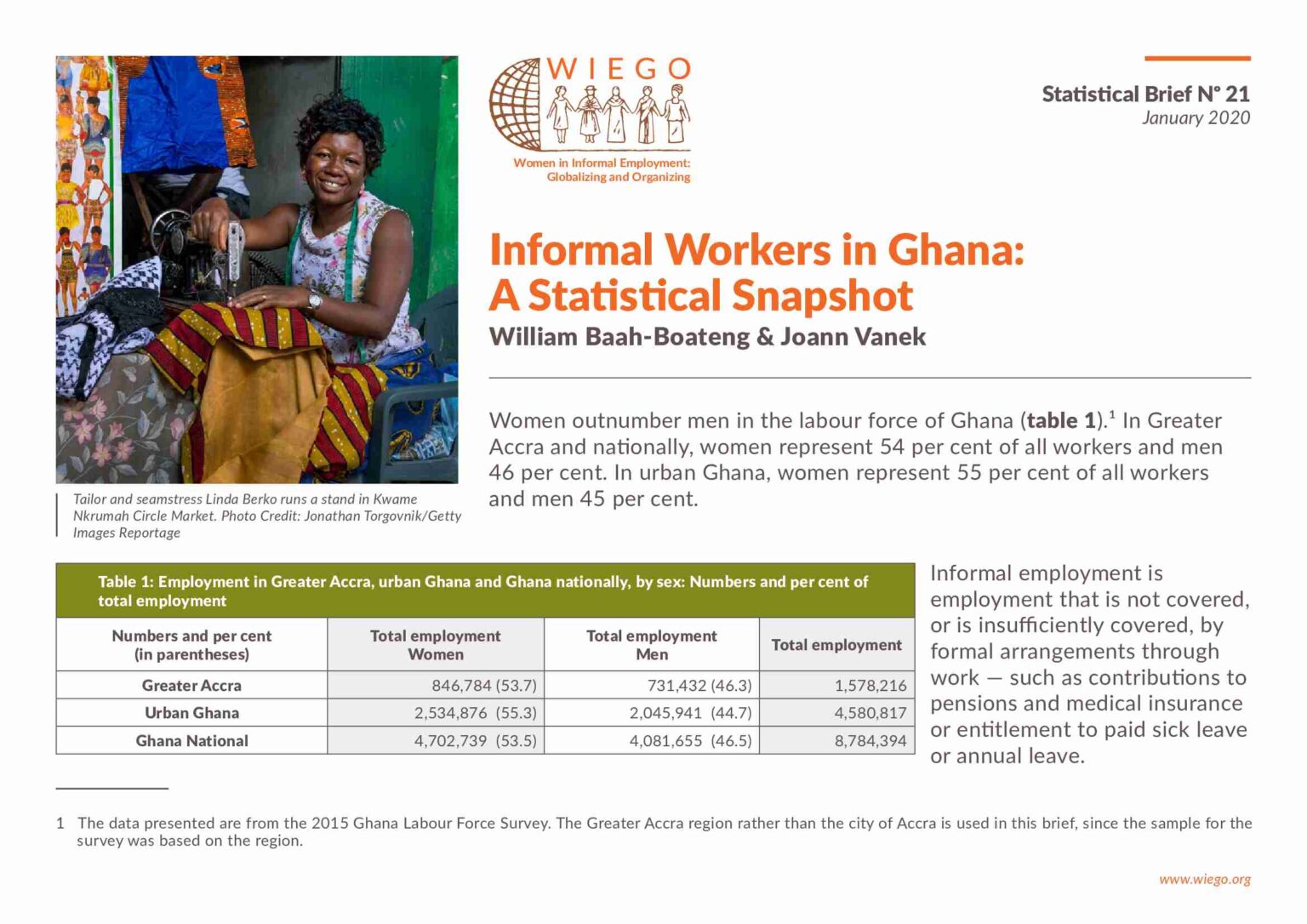 Statistical Picture - WIEGO