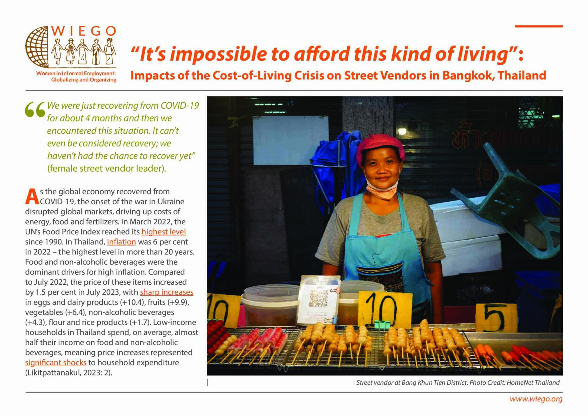 Street Vendors and Market Traders - WIEGO