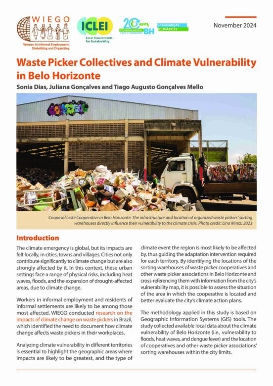 Waste Picker Collectives and Climate Vulnerability in Belo Horizonte ...