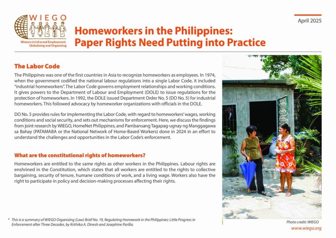 Understanding the Informal Economy - WIEGO