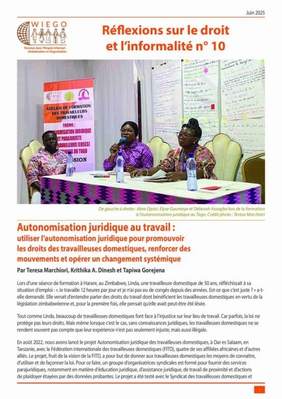 Comprendre l’économie informelle - WIEGO